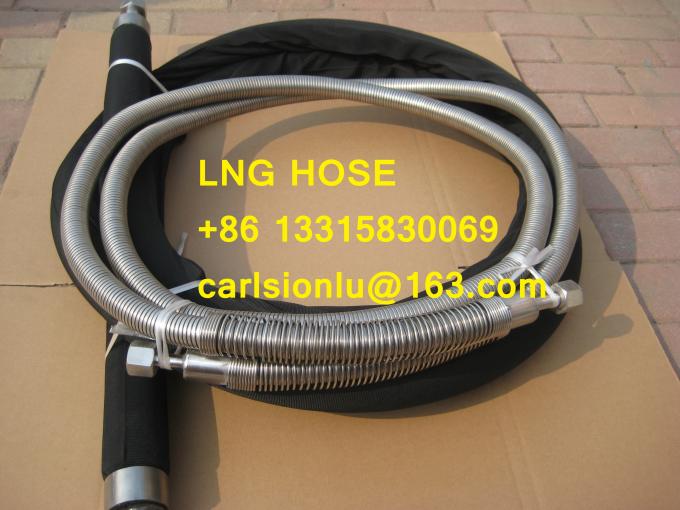 1" low temperature LNG 304 stainless steel flexible hose / LNG Low ...