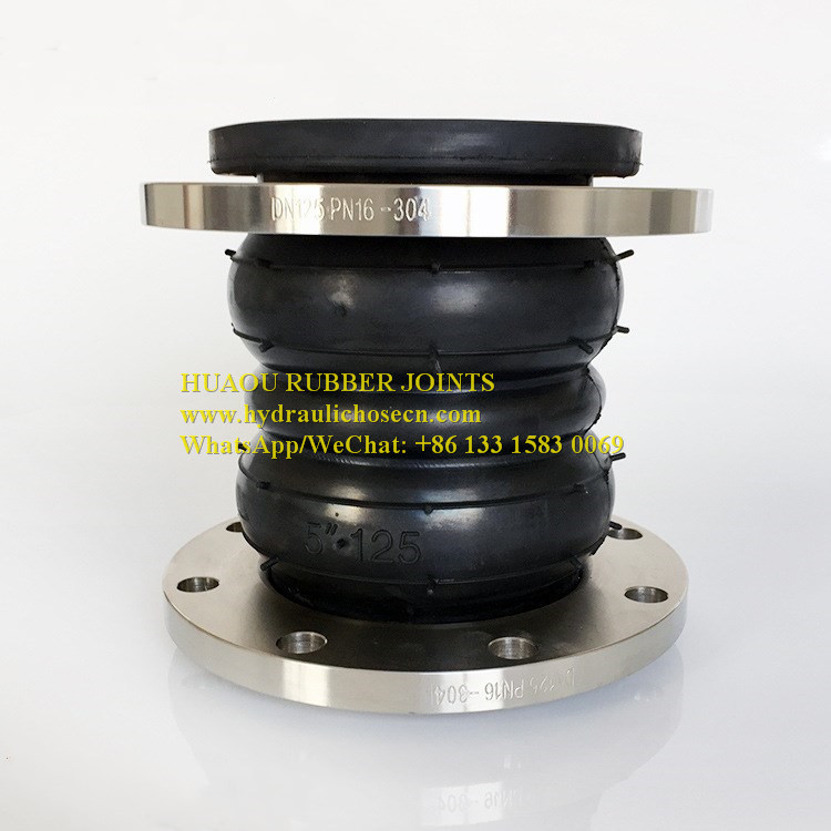 High Flexibility Rubber Expansion Bellows with Flanged Installation ...